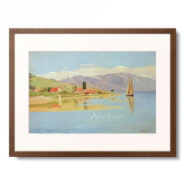 Vallotton, Felix 1865-1925."Le port de Pully" (The port of Pully), 1891.Oil on canvas, 51 × 74cm.Pully (Switzerland), Mu...