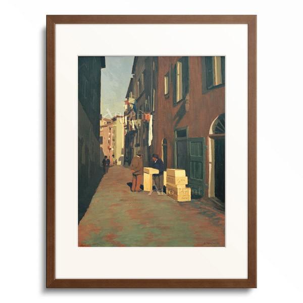 Vallotton, Felix1865-1925,Swiss painter."Vieulle rue de Nice" (Old street in Nice), 1901.Oil on card, 68 x 53 cm.Max Mul...