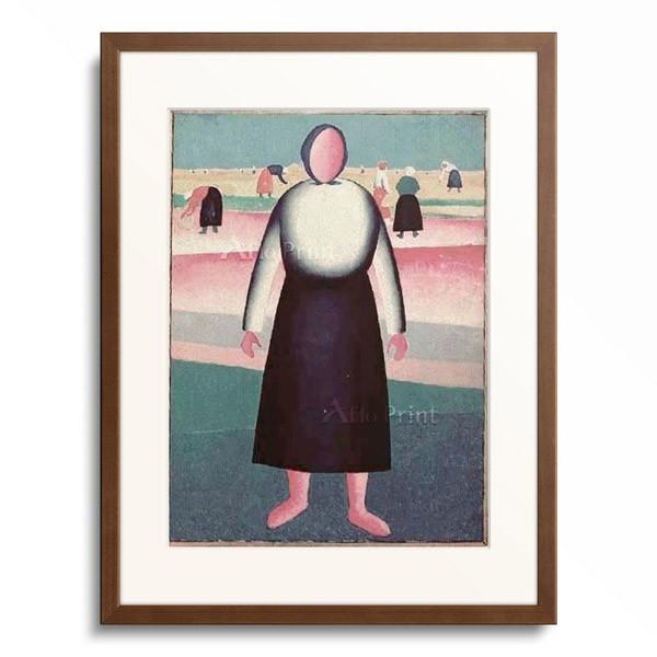 Malevich / Kasimir 1879-1935."Harvest. Study for the Picture", 1928/32.Oil on plywood, 72.8 × 52.8cm.St Petersburg, Russ...