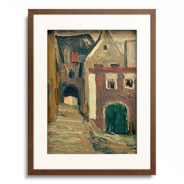 Kandinsky, Wassily,1866-1944,Russian painter."Kallmunz - Vilsgasse", summer 1903.Oil on canvas, 32.4 x 23.3 cm.Gabriele ...