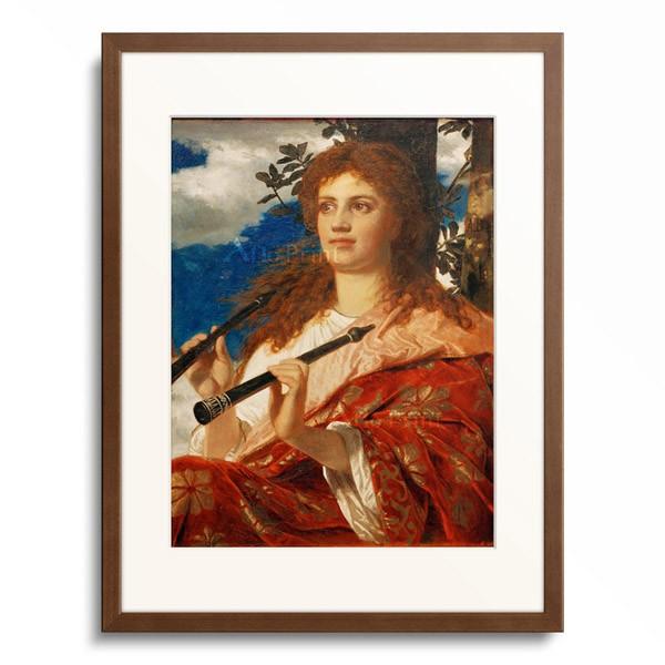 Bocklin, Arnold 1827-1901."Die Muse des Anakreon" ("The Muse of Anakreon"), 1873.Oil on canvas, 79 × 60cm.Aarau, Aargaue...