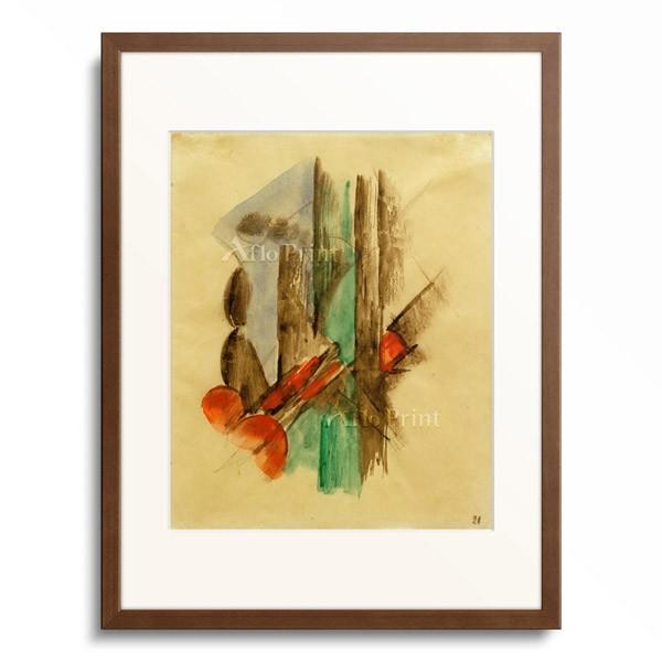 Marc, Franz 1880-1916."Abstract composition", 1913/14.Tempera over pencil on cardboard,15 × 12cm.Kochel am See, Franz Ma...