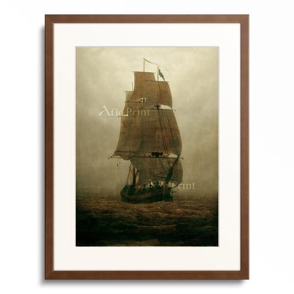 Friedrich, Caspar David 1774-1840."Sailing ship in the fog", c. 1815.Oil on canvas, 72.3 × 51cm.Inv. 215Chemnitz, Stadti...