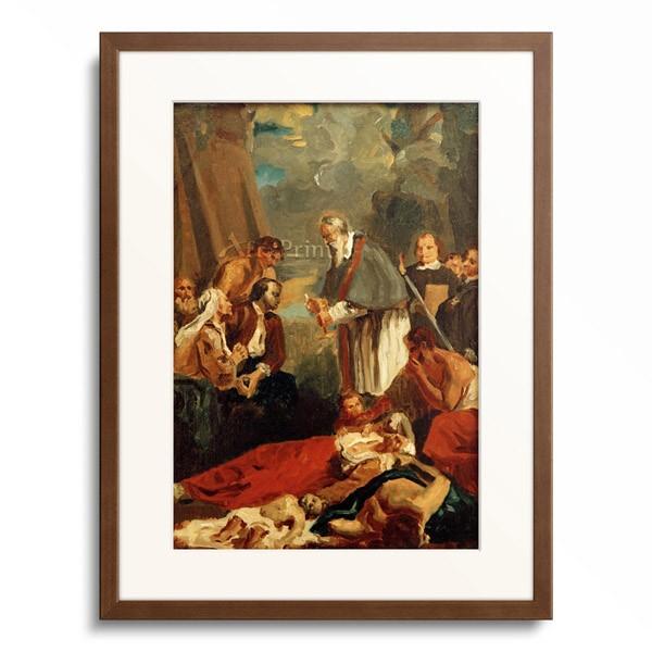 Borromeo (lat. Borromae), Carlo; Cath.saint; 1538-1584."The Plague in Milan 1576" (St. Carlo Borromeo gives the commmuni...