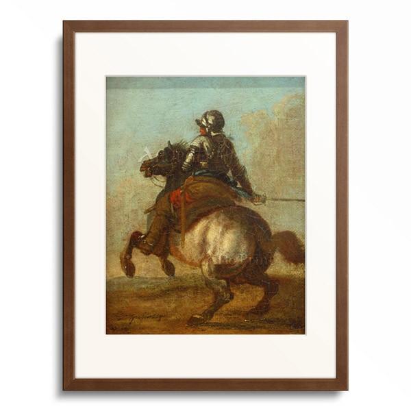 Spitzweg, Carl1808-1885,German painter."Reiterbildnis" (Equestrian portrait),undated.Oil on canvas, 23.8 x 18.5 cm.Samml...