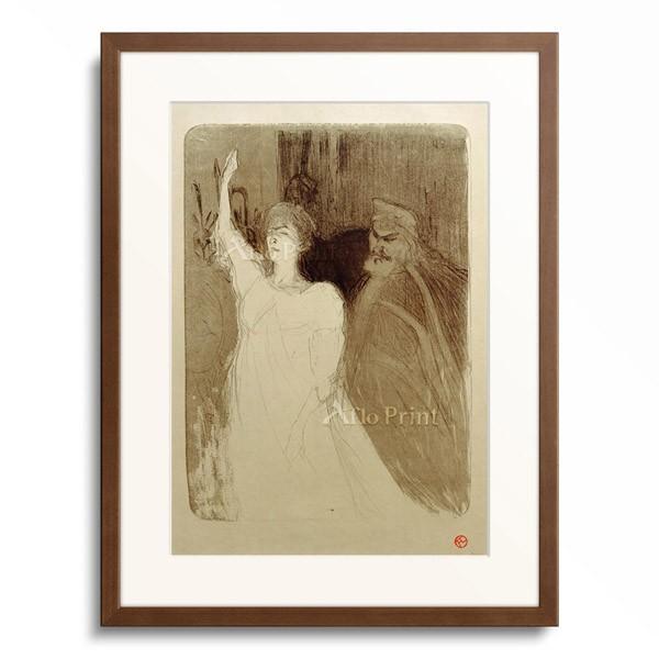 Sophocles; Greek tragedian;circa 497-407 BC.Work: Antigone.- "Bartet et Mounet-Sully, dans Antigone".(The actors Jeanne ...