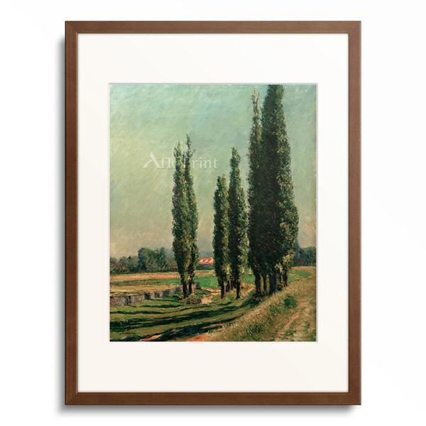 Caillebotte, Gustave 1848-1894."Peupliers sur la digue d’Argenteuil, au Petit Gennevilliers" (Poplars on the Dyke of Arg...
