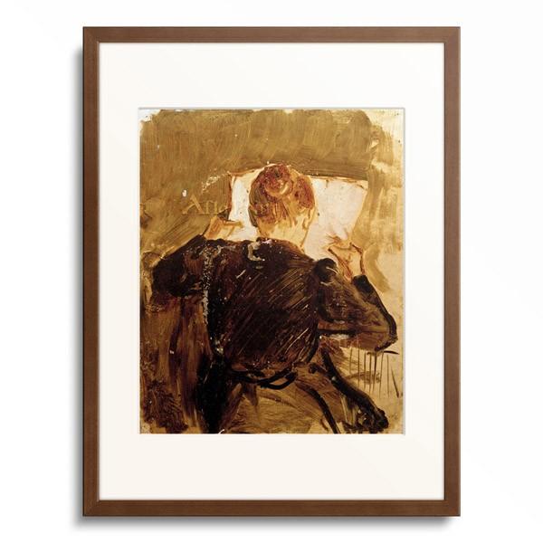 Macke, August 1887-1914."Zeitung lesende Frau (Mutter des Malers) (Woman reading the newspaper (mother of the artist) ) ...