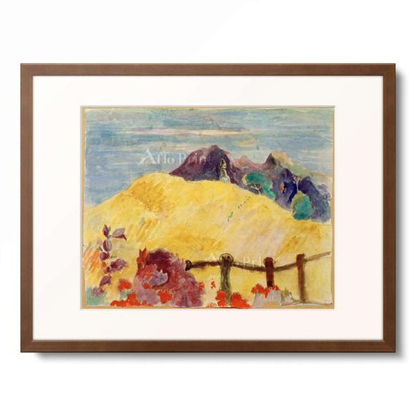 Gauguin, Paul;French painter, 1848-1903."Parahi te marae" (There lies the temple), 1892.Watercolour over graphite on Jap...