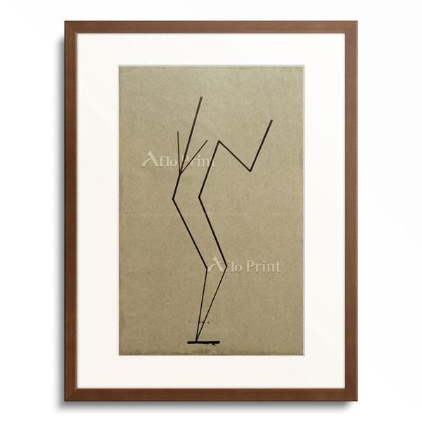 Kandinsky, Wassily.Russian artist; 1866-1944."Analytische Zeichnung nach Photos der tanzenden Palucca, Paralleler Aufbau...