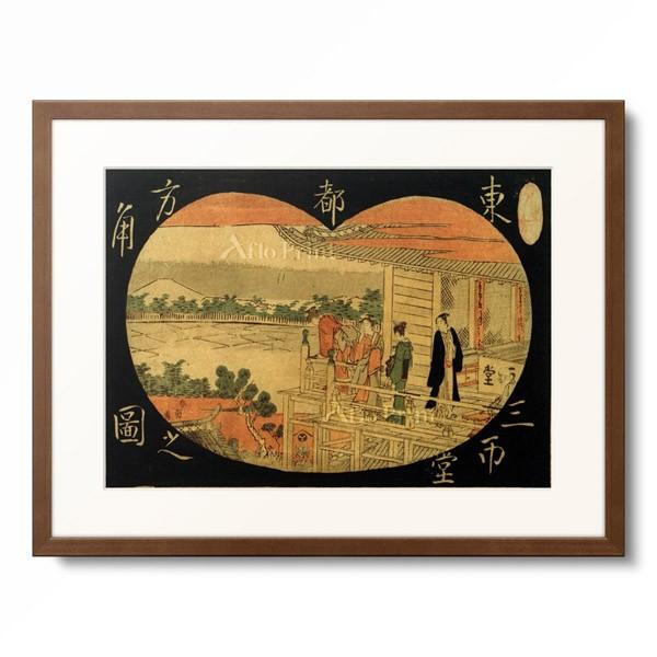 Hokusai, 1760-1849."The Sazaido Pavilion", between 1785 and 1787. From the series: "The Eastern Capital in All Direction...