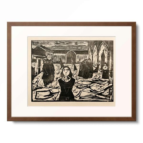 Munch, Edvard1863-1944,Norwegian painter."The Pretenders", 1917.(Title of a play by Henrik Ibsen, 1828-1906).Woodcut on ...