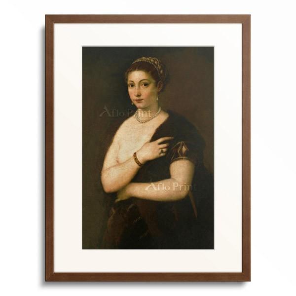 作家名： ティツィアーノ・ヴェチェッリオ国籍： イタリアの画家 ジャンル： ルネサンス、ヴェネツィア派 Das Madchen im PelzTizian, eigentl. Tiziano Vecelli (o).um 1488/90-1...