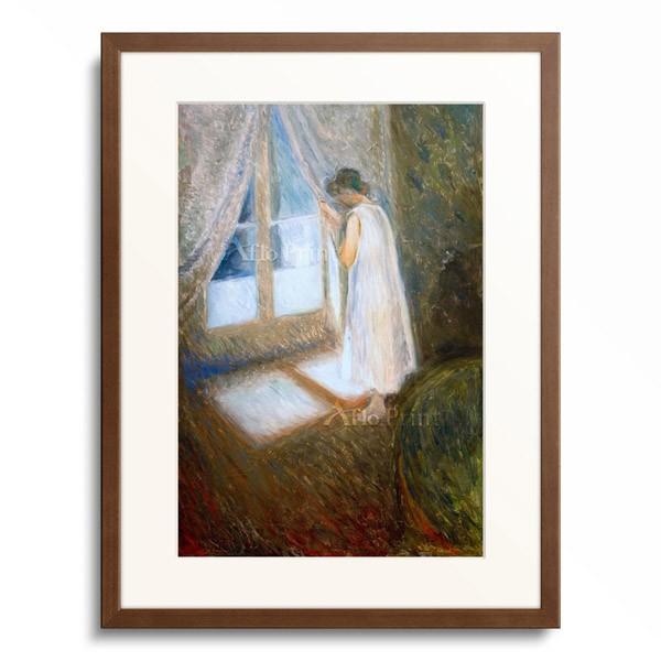 Munch, Edvard 1863-1944.“Das Madchen am Fenster”, 1892.Ol auf Leinwand, 96,5 × 65,4 cm.INV. 200.50Searle Family Trust an...