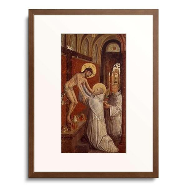 Artist:  Meister der hl.Sippe (Umkreis) Imagetitle:  Gregors-Altar. The Vision of St. Bernard. Location:  Bayer.Staatsge...