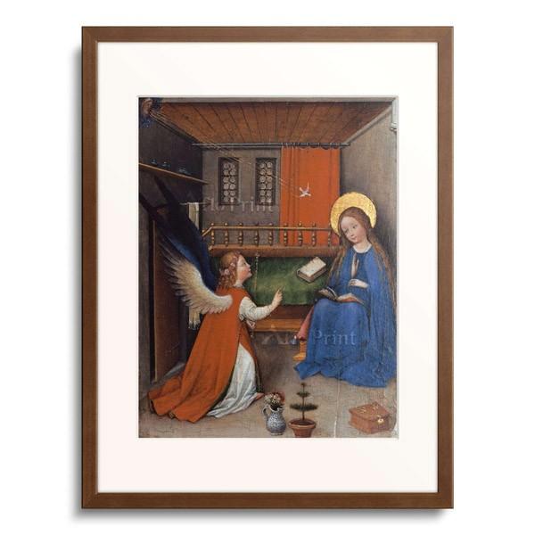 Artist:  Upper Rhenisch Master,ca.1415 Imagetitle:  Annunciation. Dimensions:  18,5 x 15 cm. Medium:  Tempera on Panel L...