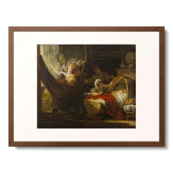 作家名:フラゴナールジャンル:ロココ国籍:フランス 人物画Artist: Fragonard, Jean Honore,1732-1806 Imagetitle:Die Wiege. 所蔵:Amiens, Musee de la Picardie