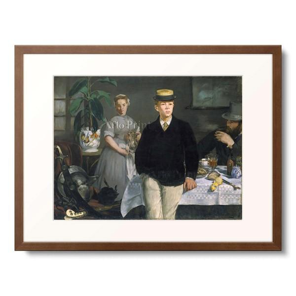 作家名:エドゥアール・マネ  ( 1832年 - 1883年 ) 国籍:フランス ジャンル:印象派  Artist: Manet, Edouard,1832-1883 Imagetitle:Luncheon in the Studio. 1...
