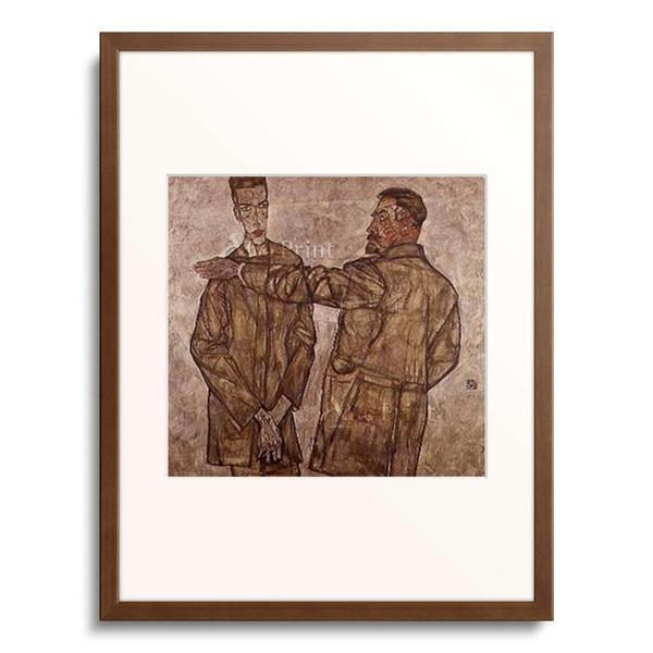 作家名:エゴン・シーレ  ( 1890年 - 1918年 ) 国籍:オーストリア ジャンル:表現主義Artist: Schiele, Egon,1890-1918 Imagetitle:Doppelbildnis Heinrich und ...