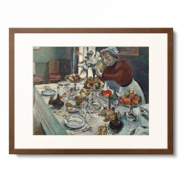 作家名： アンリ・マティス ( 1869年 - 1954年 ) タイトル：「食卓」国籍： フランス ジャンル ： フォーヴィスム 野獣派Artist: Matisse, Henri,1869-1954 Imagetitle: The set...