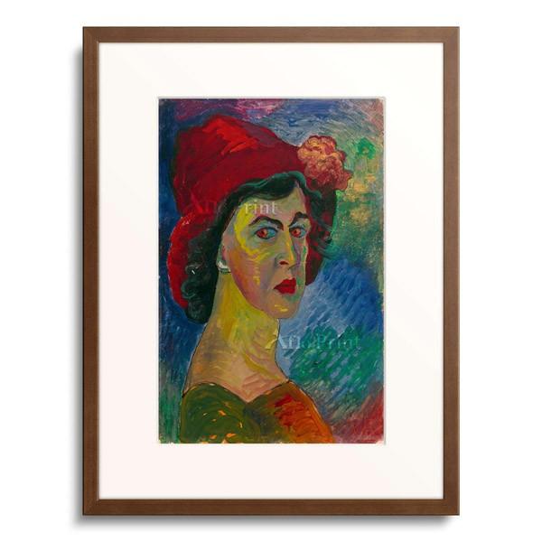 Artist:  Werefkin, Marianne von,1860-1938 Imagetitle:  Self portrait I., about 1908. Dimensions:  51 x 34 cm Medium:  Te...