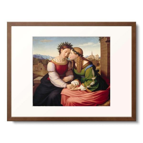 作家名:フリードリヒ・オーヴァーベックタイトル:イタリアとゲルマニアArtist: Overbeck, Johann Friedrich,1789-1869 Imagetitle:Italia and Germania. 1828 Dime...