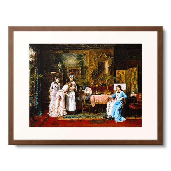 Artist:  Munkacsy, Mihaly,1844-1900 Imagetitle:  Besuch bei der Wochnerin. 1879. Location:  Budapest, Ungarische Nationa...