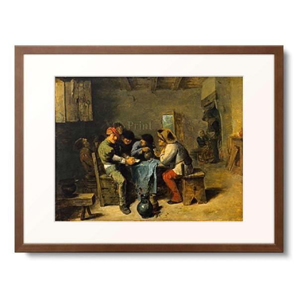 作家名:アドリアーン・ブラウエルArtist: Brouwer, Adriaen,1605/06-1638 国籍:フランドルImagetitle:Kartenspielende Bauern in einer Schenke. Dimens...