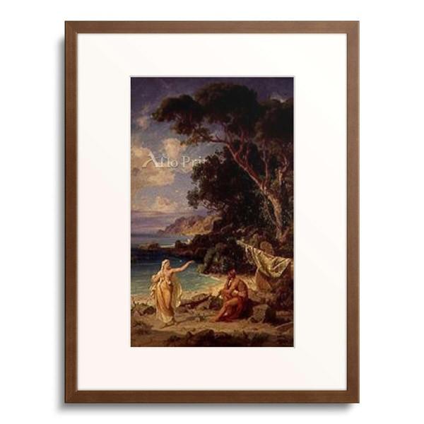 Artist:  Preller d.A., Friedrich,1804-1878 Imagetitle:  Odysseus taking leave of Calypso. 1864 Dimensions:  158,5 x 95,5...