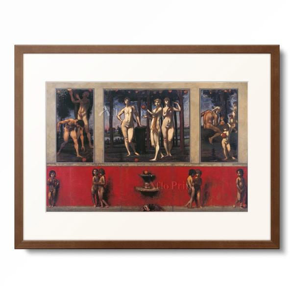 所蔵: ノイエ・ピナコテークバイエルン州立絵画コレクションArtist: Marees, Hans von,1837-1887 Imagetitle: The Hesperides (Triptych). 1884/85 Dimension...