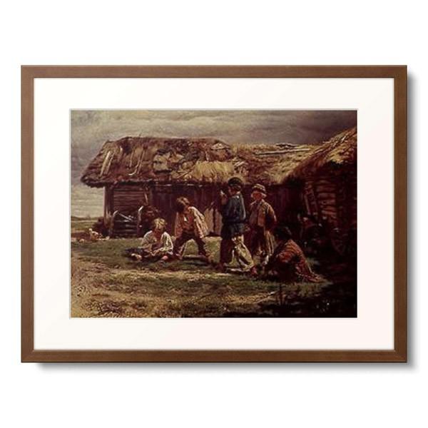 Artist:  Makovskij, Wladimir J,1846-1920 Imagetitle:  Spielende russische Dorfkinder. 1870 Location:  Taganrog, Kunstmuseum