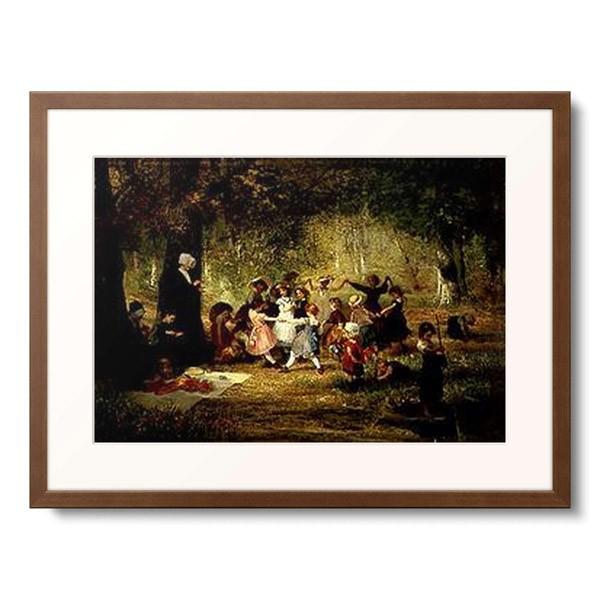 Artist:  Dieffenbach, Anton,1831-1914 Imagetitle:  Spielende Kinder im Wald Dimensions:  95 x 135 cm Location:  Private ...