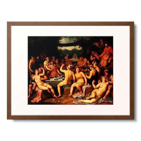 Artist:  Cornelisz. van Haarlem, Cornelis,1562-1638 Imagetitle:  Das goldene Zeitalter (Bacchanal) Location:  Budapest, ...