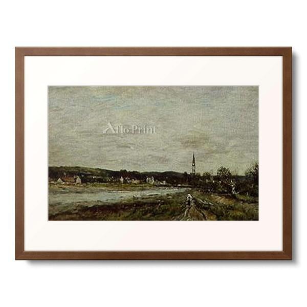 作家名:ウジェーヌ・ブーダン印象派Artist:Boudin, Eugene,1824-1898 Imagetitle:Stadt an einem Fluss. 1871 所蔵:Prag, National (Narodni) Galerie