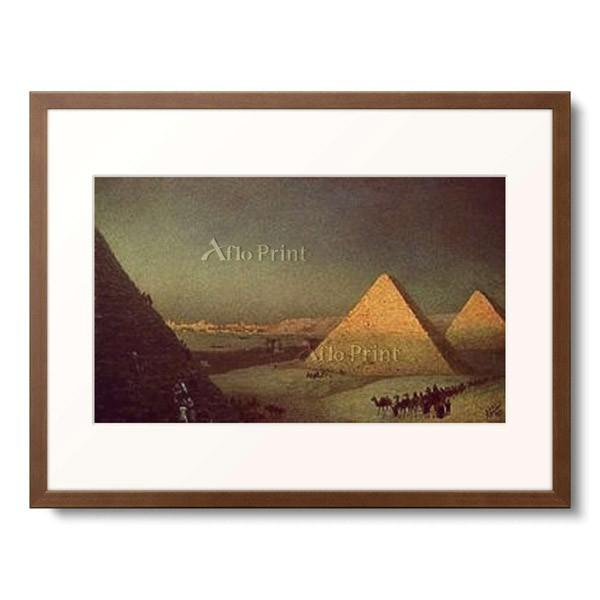 作家名:イヴァン・アイヴァゾフスキーロシアの画家ロマン主義Artist:Aivazovsky, Konstantinovich Ivan,1817-1900 Imagetitle:Die Pyramiden von Gizeh. 1885 ...