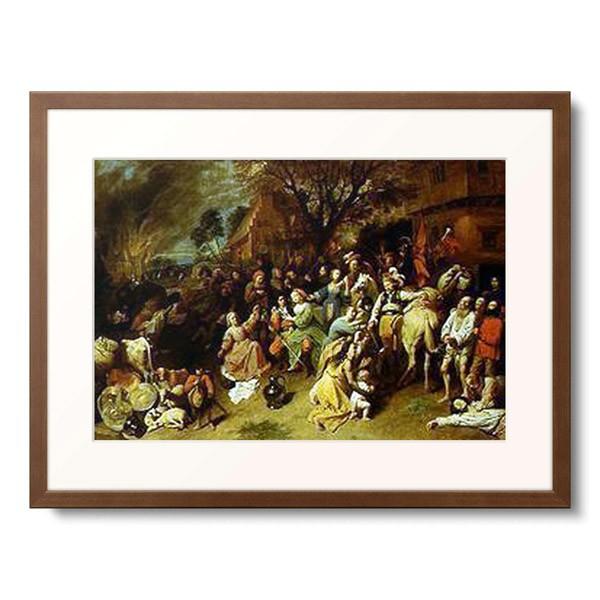 Artist:  Ryckaert III., David,1612-1661 Imagetitle:  Die Leiden der Bauern (Plunderung). 1649 Dimensions:  121 x 177 cm....