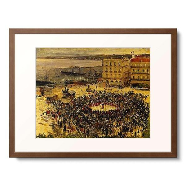 Artist:  Rabes, Max Friedrich,1868-1944 Imagetitle:  Sonntagliches Militarkonzert im Hafen von Algier. Vor 1944 Dimensio...