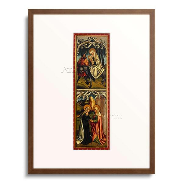 Artist:  Meister d.Oberschonfelder Altars 15/16Jh,15./16. Jh. Imagetitle:  Flucht nach Agypten/Heimsuchung Mariae. 180,6...