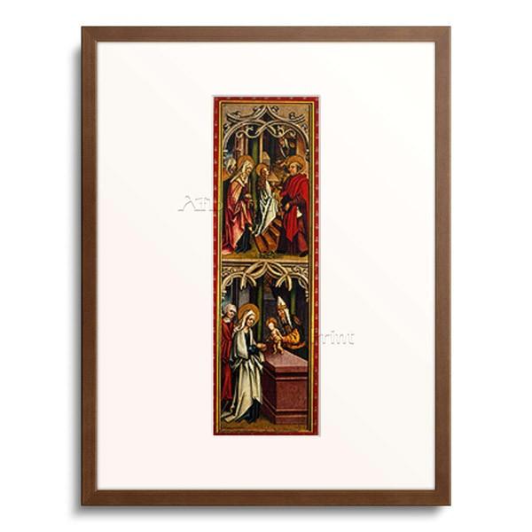 Artist:  Meister d.Oberschonfelder Altars 15/16Jh,15./16. Jh. Imagetitle:  Flucht nach Agypten/Heimsuchung Mariae. 180,6...