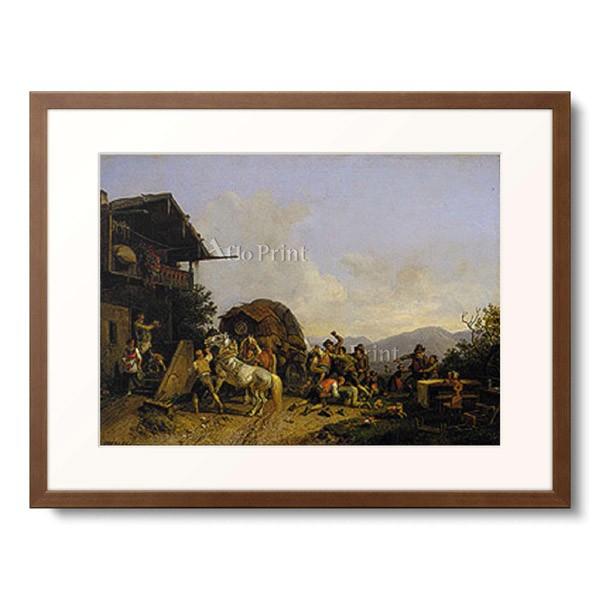 Artist:  Burkel, Heinrich,1802-1869 Imagetitle:  Rauferei vor einer Schenke. Um 1840 Dimensions:  31 x 42,6 cm Location:...