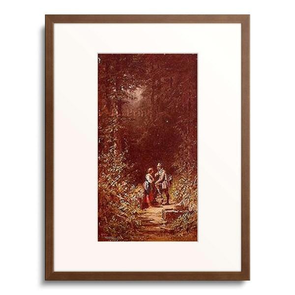 作家名:カール・シュピッツヴェーク  ( 1808年 - 1885年 ) 国籍:ドイツの画家 ジャンル:ドイツロマン主義  Artist: Spitzweg, Carl,1808-1885 Imagetitle:Begegnung im W...