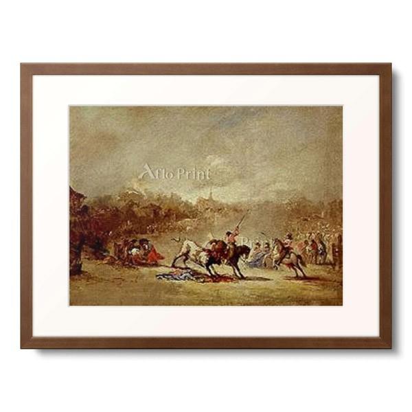 Artist:  Lucas, Eugenio,1817-1870 Imagetitle:  Stierkampf auf dem Dorfe Location:  Madrid, Cason del Buen Retiro