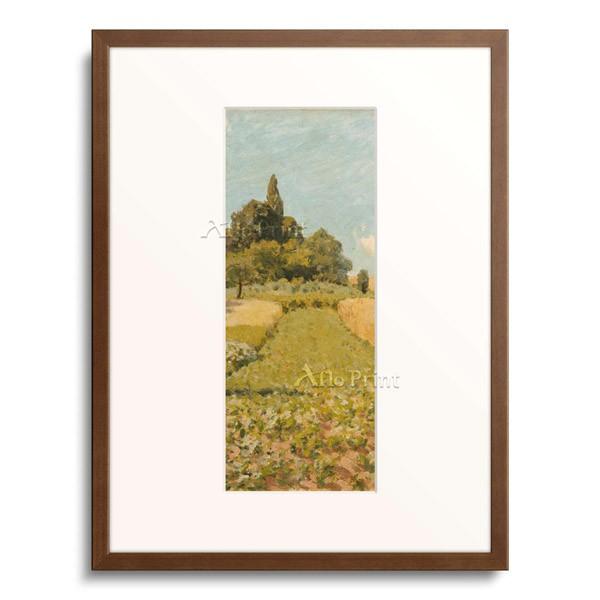 所蔵: ハンブルク美術館作家名： アルフレッド・シスレー ( 1839年 - 1899年 ) ジャンル： 印象派 Artist:  Sisley, Alfred,1839-1899 Imagetitle:  Summer landscape...