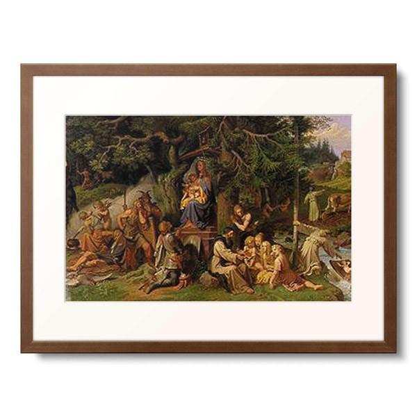 Artist:  Fuhrich, Joseph Ritter von,1800-1876 Imagetitle:  Introduction of Christianity in the German Forests. 1864 Dime...