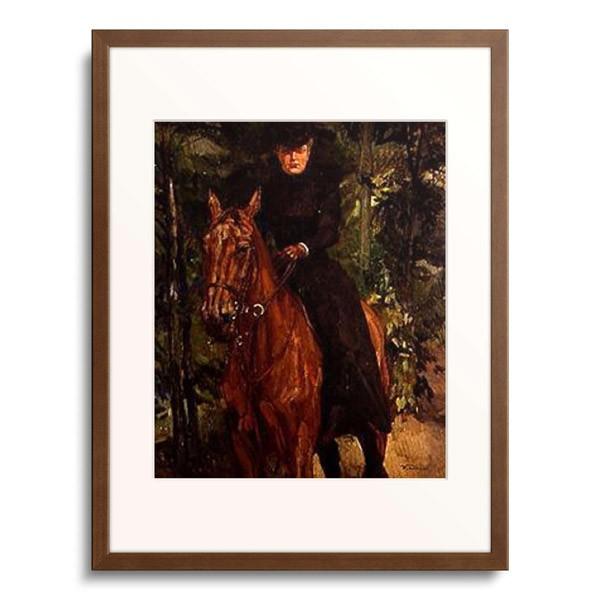 Artist:  Trubner, Wilhelm,1851-1917 Imagetitle:  Fraulein von Holzhausen zu Pferde. 1901 Dimensions:  154 x 129 cm Locat...