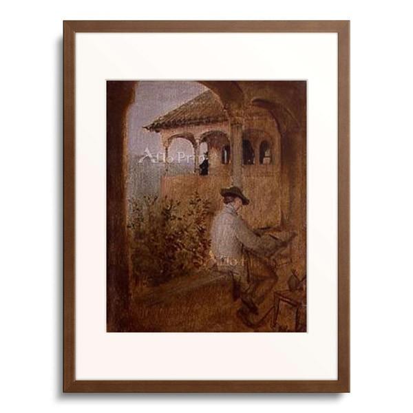 Artist:  Lenbach, Franz von,1836-1904 Imagetitle:  Der Tocador de la Reina auf der Alhambra in Granada. 1868 Dimensions:...