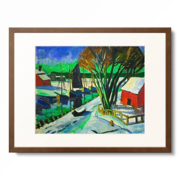 作家名：マックス・ペヒシュタインArtist: Pechstein, Max,1881-1955 Imagetitle: At the river in winter (Leba). 1922 Location: Prag, Nationa...
