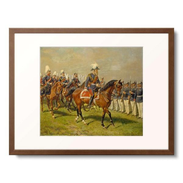 Artist:  Braun, Louis,1836-1916 Imagetitle:  Prinzregent Luitpold mit Gefolge bei der Fruhjahrsparade 1895 Dimensions:  ...
