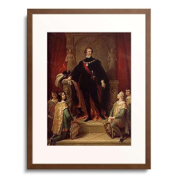 Artist:  Kaulbach, Wilhelm von,1804-1874 Imagetitle:  Ludwig I. of Bavaria as Hubertusritter. Location:  Bayer.Staatsgem...