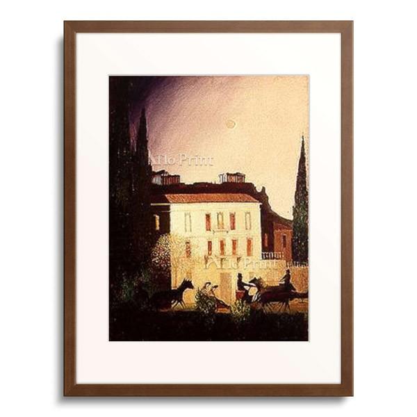 Imagetitle:  Ausfahrt bei Neumond in Athen. 1904 Dimensions:  92 x 72 cm. Location:  Private Collection Ungarn